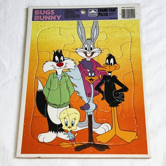 Vintage | Toys | Vintage 99s Looney Tunes Frame Tray Puzzle Bugs Bunny ...